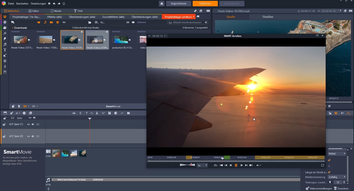 News - Überblick - Highlights - Pinnacle Studio 26 - Film Bearbeitung