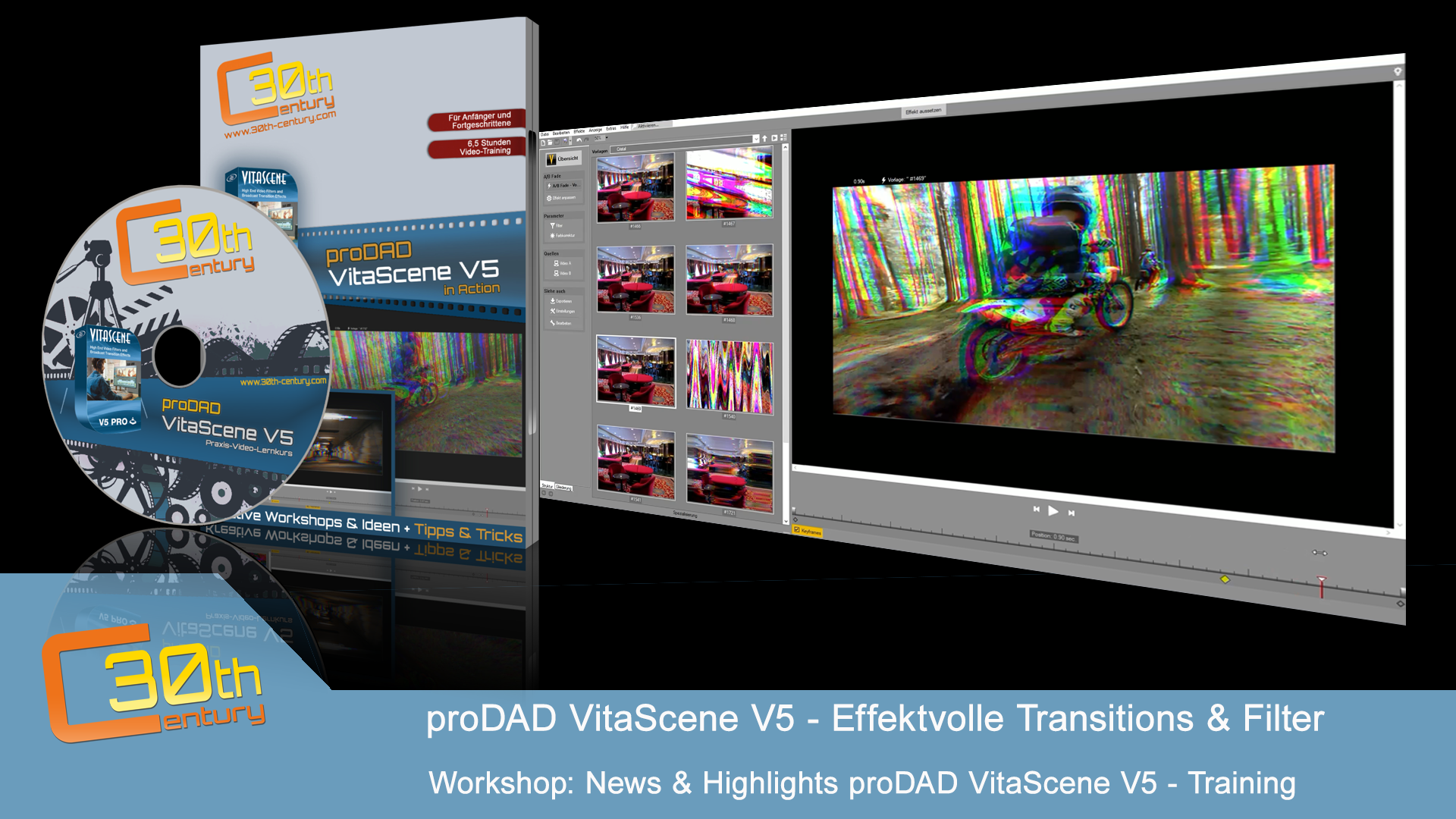Umfassendes Videotraining für proDAD VitaScene V5 - Fantastische Effekte und Transitions - Film ...