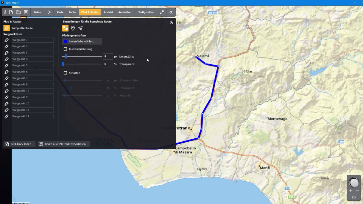 Reiserouten-Erstellung und Animation mit MAGIX Travel Maps - Film ...