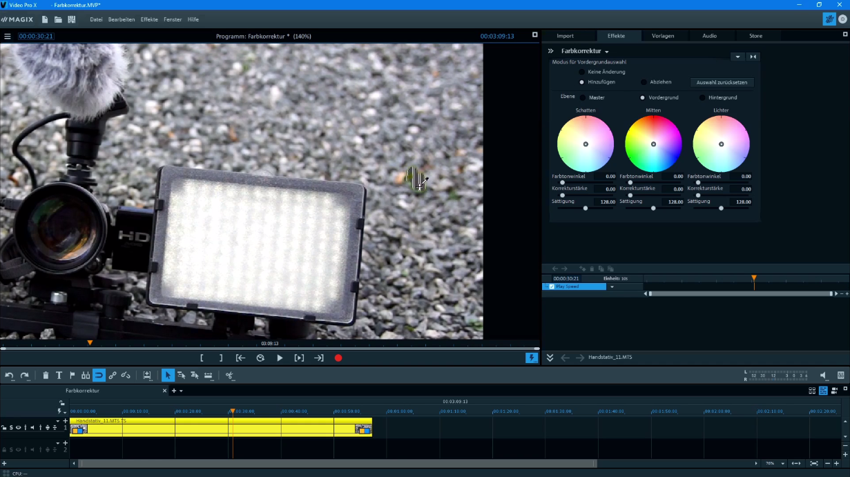 MAGIX Video - 3 Wege-Farbkorrektur - Color Grading - Grundlagen ...